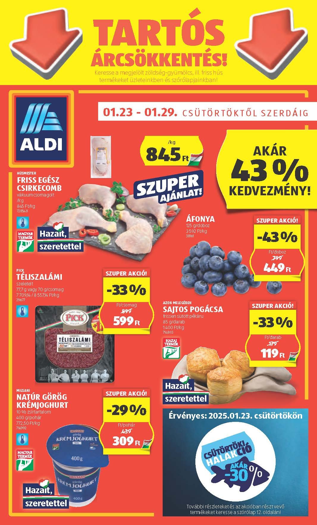 Aldi akciós újság 2025 - 4. hét - Akció Központ