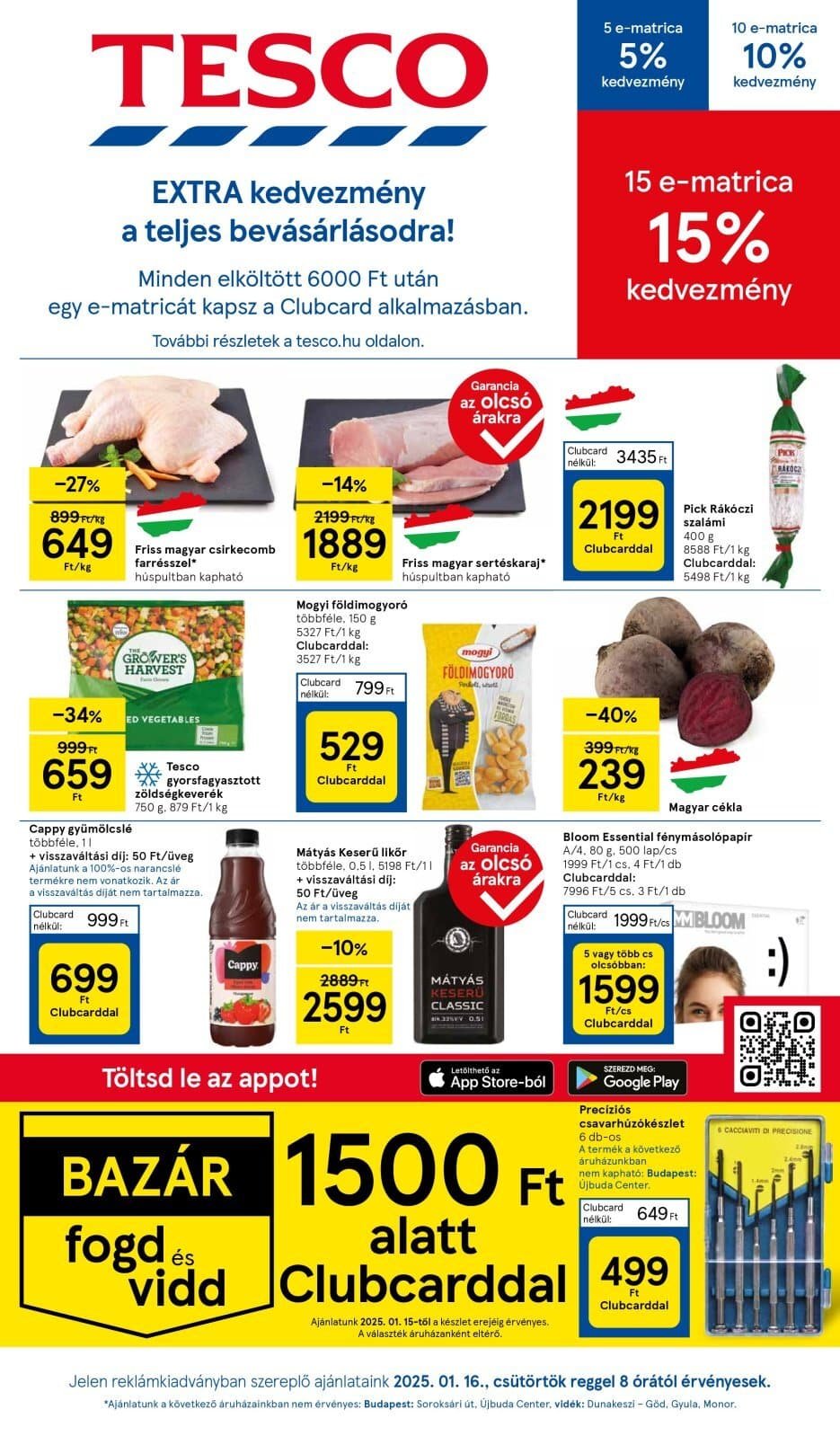 Tesco hipermarket akciós újság 2025 - 3. hét - Akció Központ