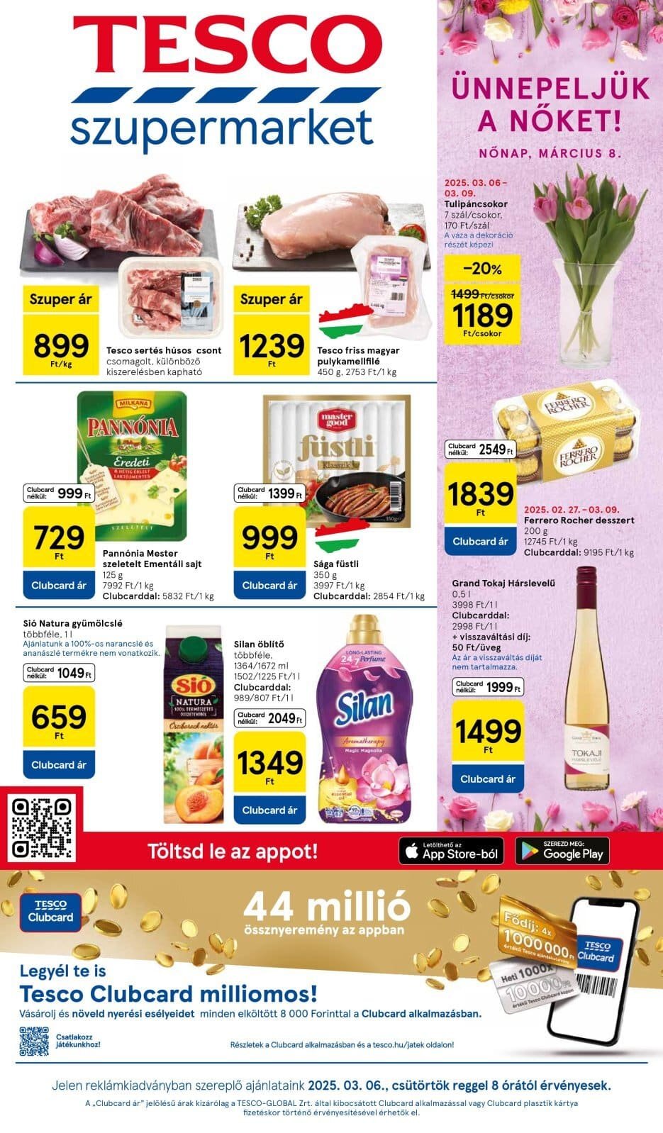 Tesco szupermarket akciós újság 2025 - 10. hét - Akció Központ