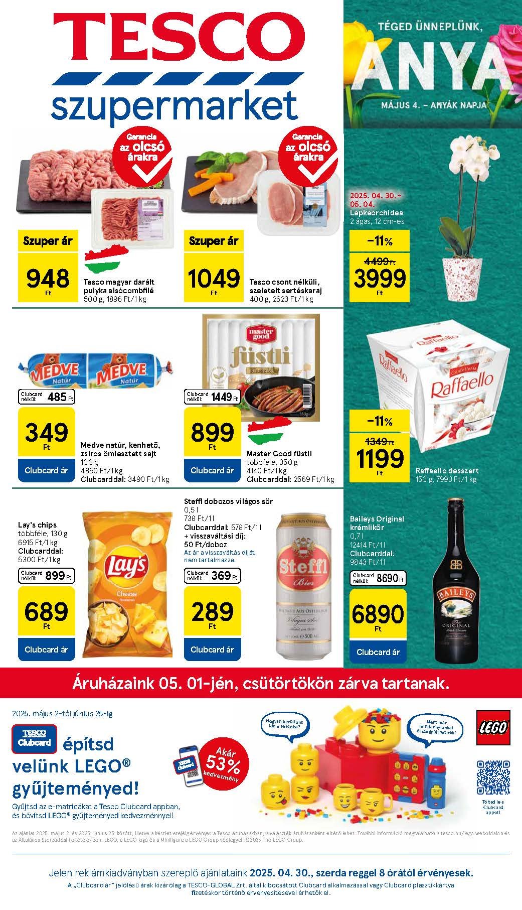 Tesco szupermarket akciós újság 2025 - 18. hét - Akció Központ