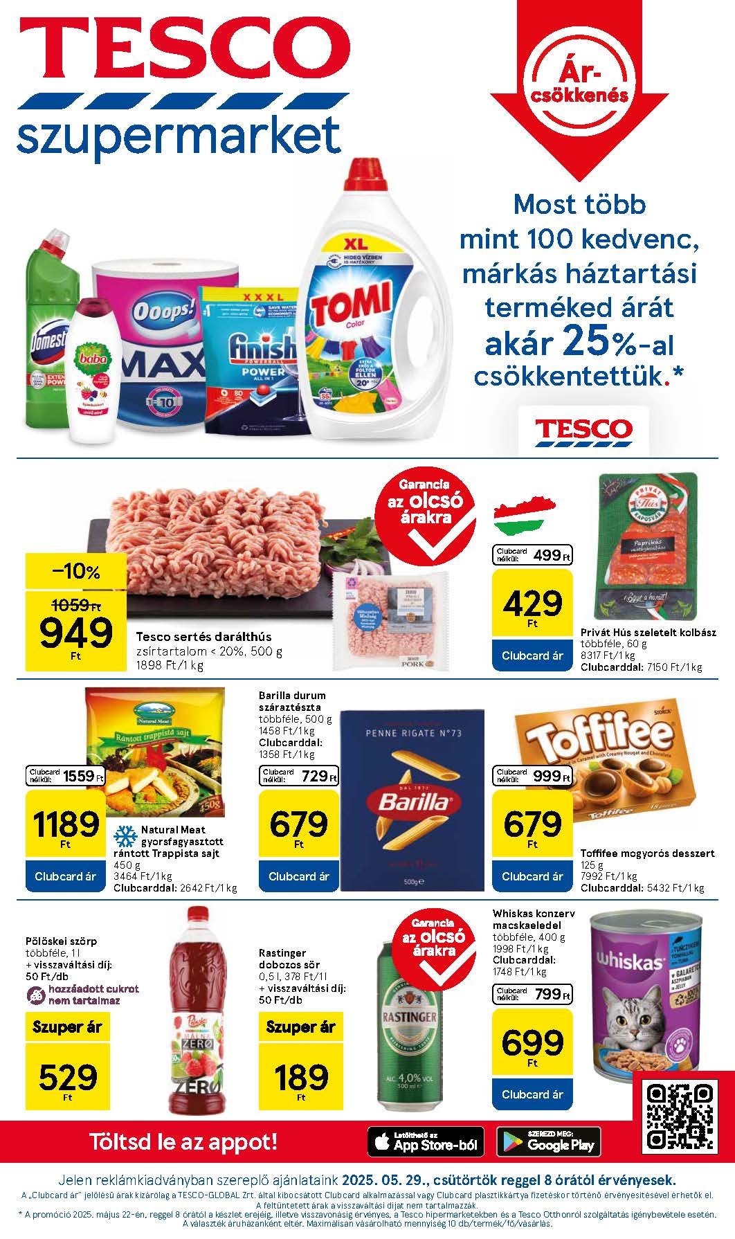 Tesco szupermarket akciós újság 2025 - 22. hét - Akció Központ