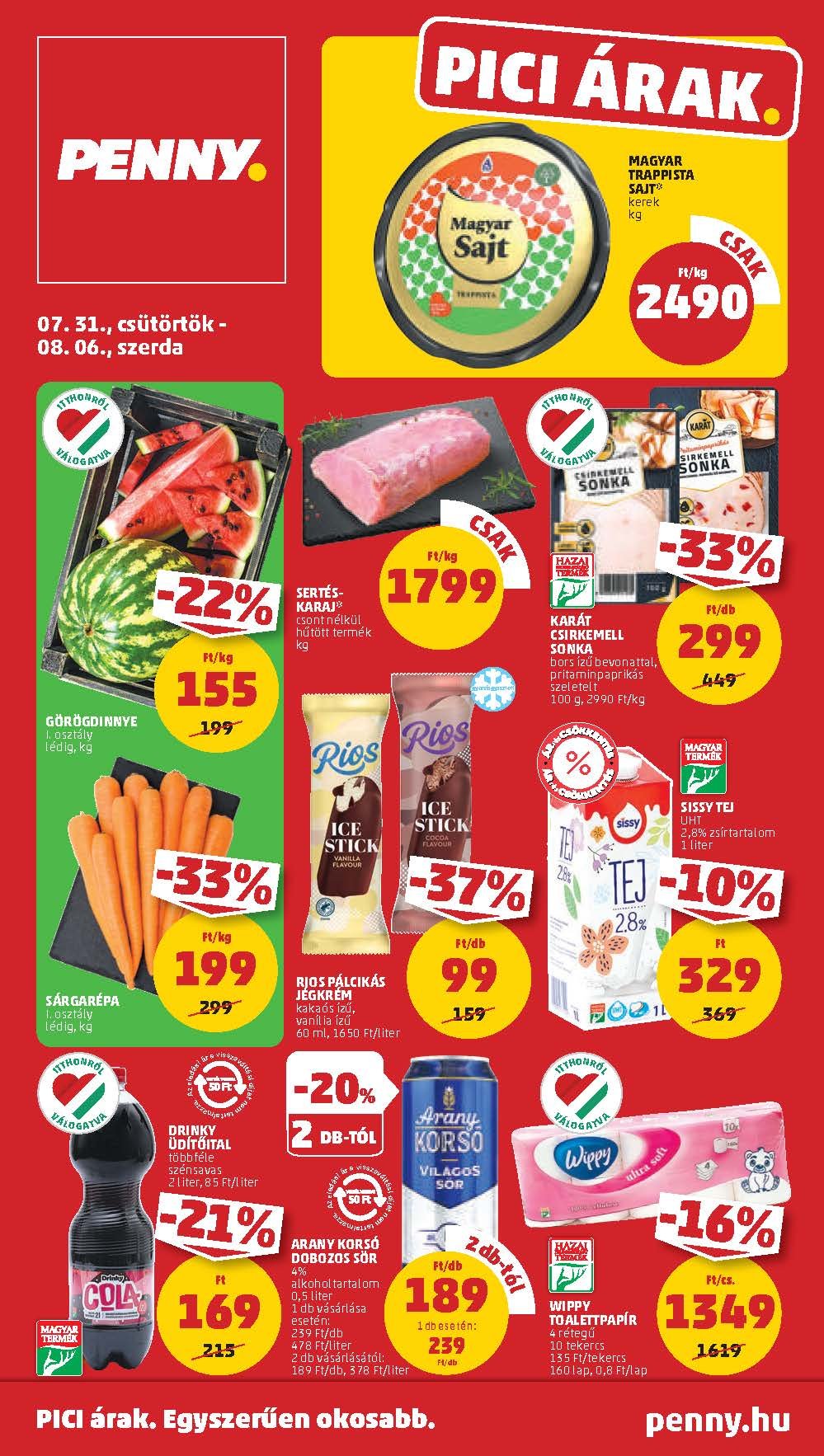 Penny akciós újság 2025 - 31. hét - Akció Központ