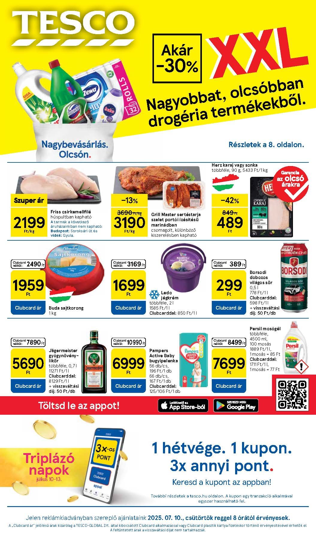Tesco hipermarket akciós újság 2025 - 28. hét - Akció Központ