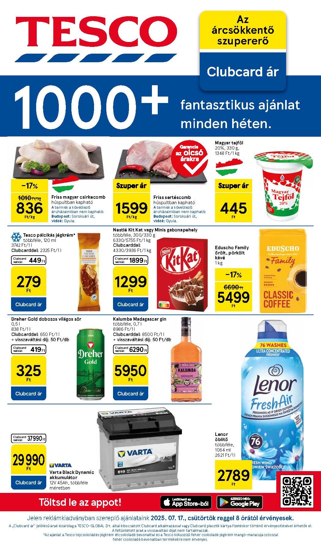 Tesco hipermarket akciós újság 2025 - 29. hét - Akció Központ