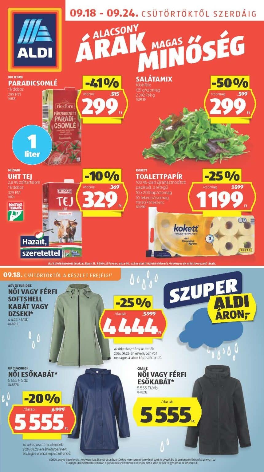 Aldi akciós újság – Aktuális akciók és kedvezmények