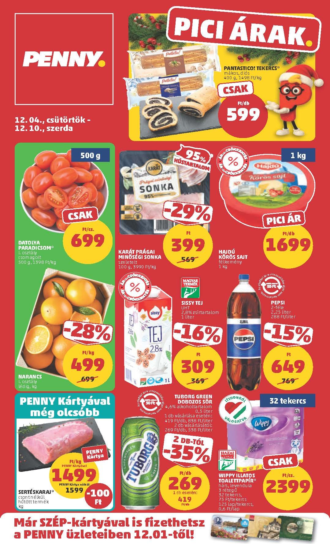Penny akciós újság 2025 - 49. hét (12.04-12.10.) - Akció Központ
