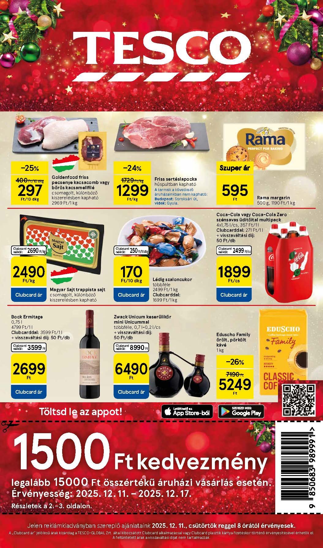 Tesco hipermarket akciós újság 2025 - 50. hét (12.11-12.17.) - Akció ...